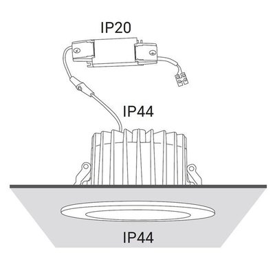 Energy Saving Quantum Downlight 7W 700LM 4000K Recessed LED Downlight